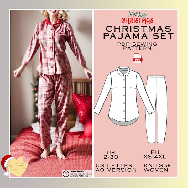 Girls Pajama Pattern - Etsy