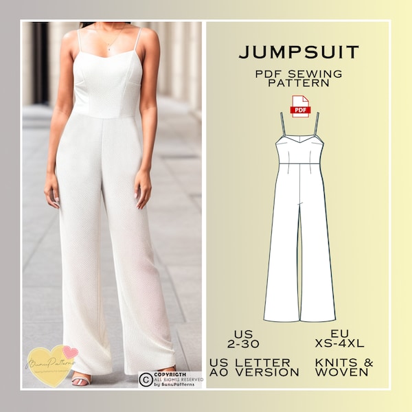 Wide Leg Jumpsuit - Etsy