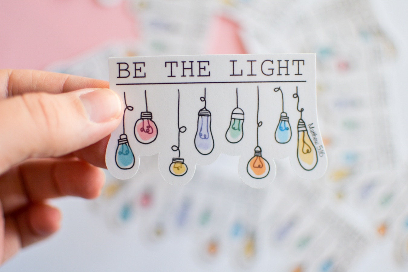 Be the Light Sticker - Etsy