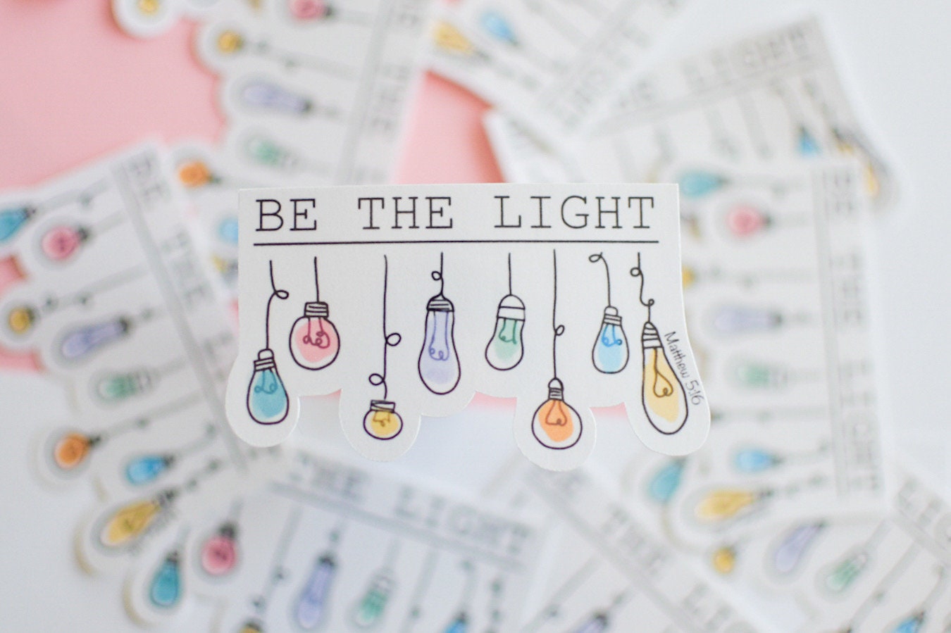 Be the Light Sticker - Etsy
