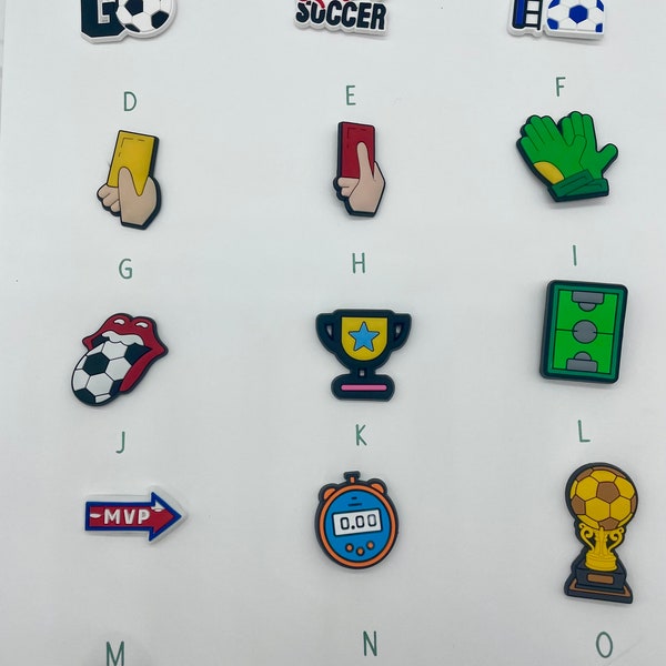 Ronaldo Soccer Croc Charms - Etsy