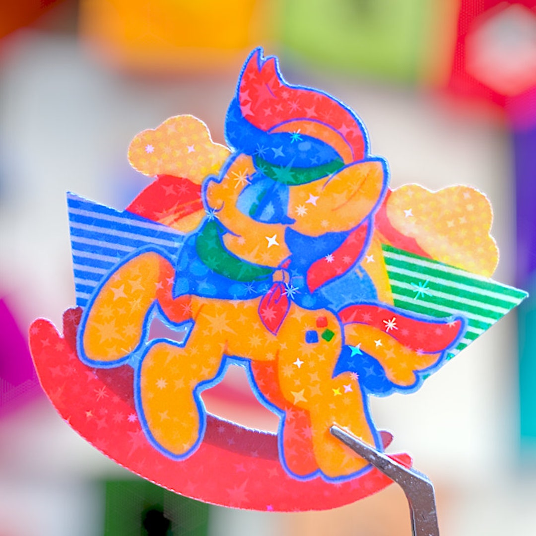 Kidcore Aesthetic Pony - Vinyl Sticker - Etsy