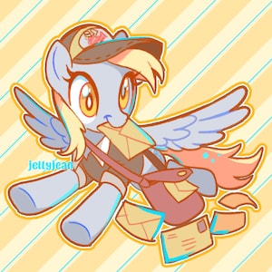 Mail Pony Vinyl Sticker - Etsy