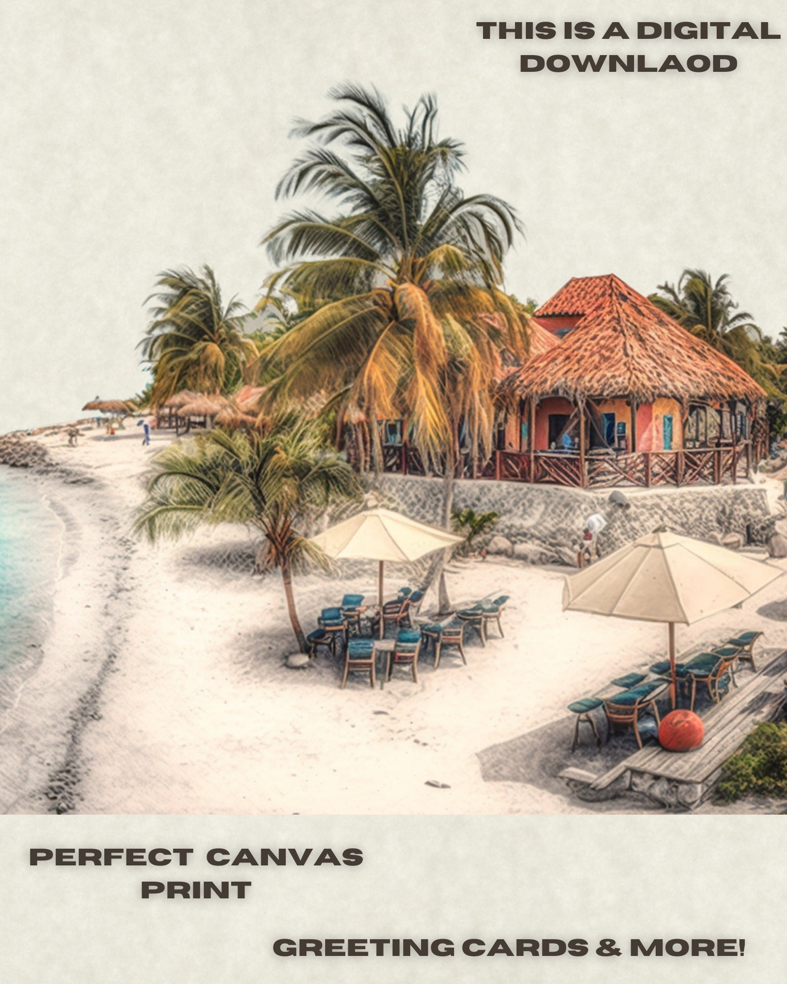 Digital Oil Paint, Haiti Print, Haiti Wall Art, Haiti Poster, Haiti ...