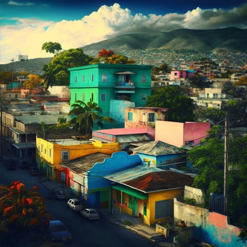 Haiti, Petionville City, Haitian Art, Haitian Original Painting ...