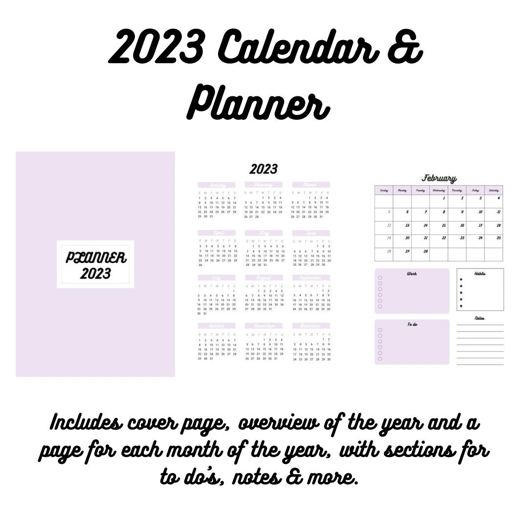 2023 Digital Calendar & Planner - Etsy