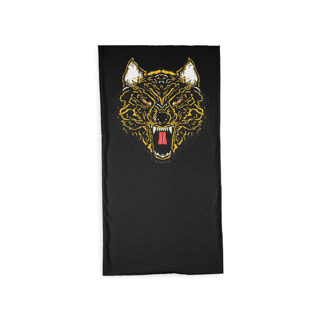 Laughing Wolf Tube Scarf - Etsy