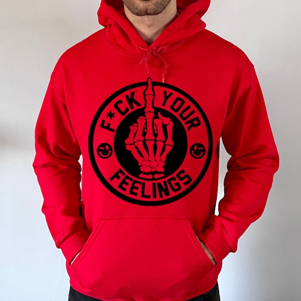 Middle Finger Design Hoodie - Etsy