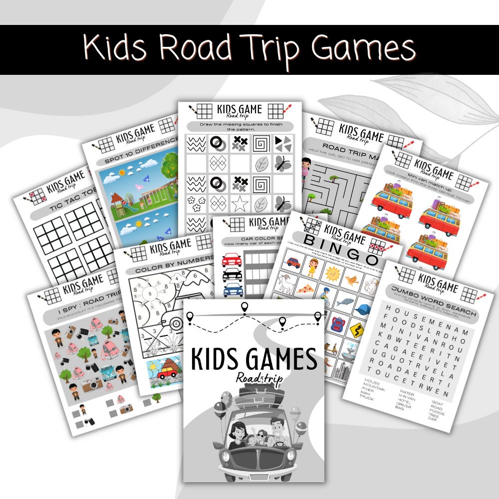Road Trip Planner Printable Travel Planner Packing List Vacation ...