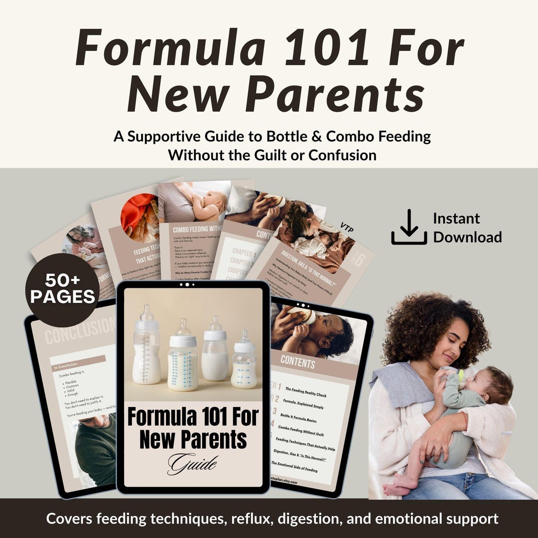Formula 101 Guide Printable First Time Parents Tips Newborn Combo ...