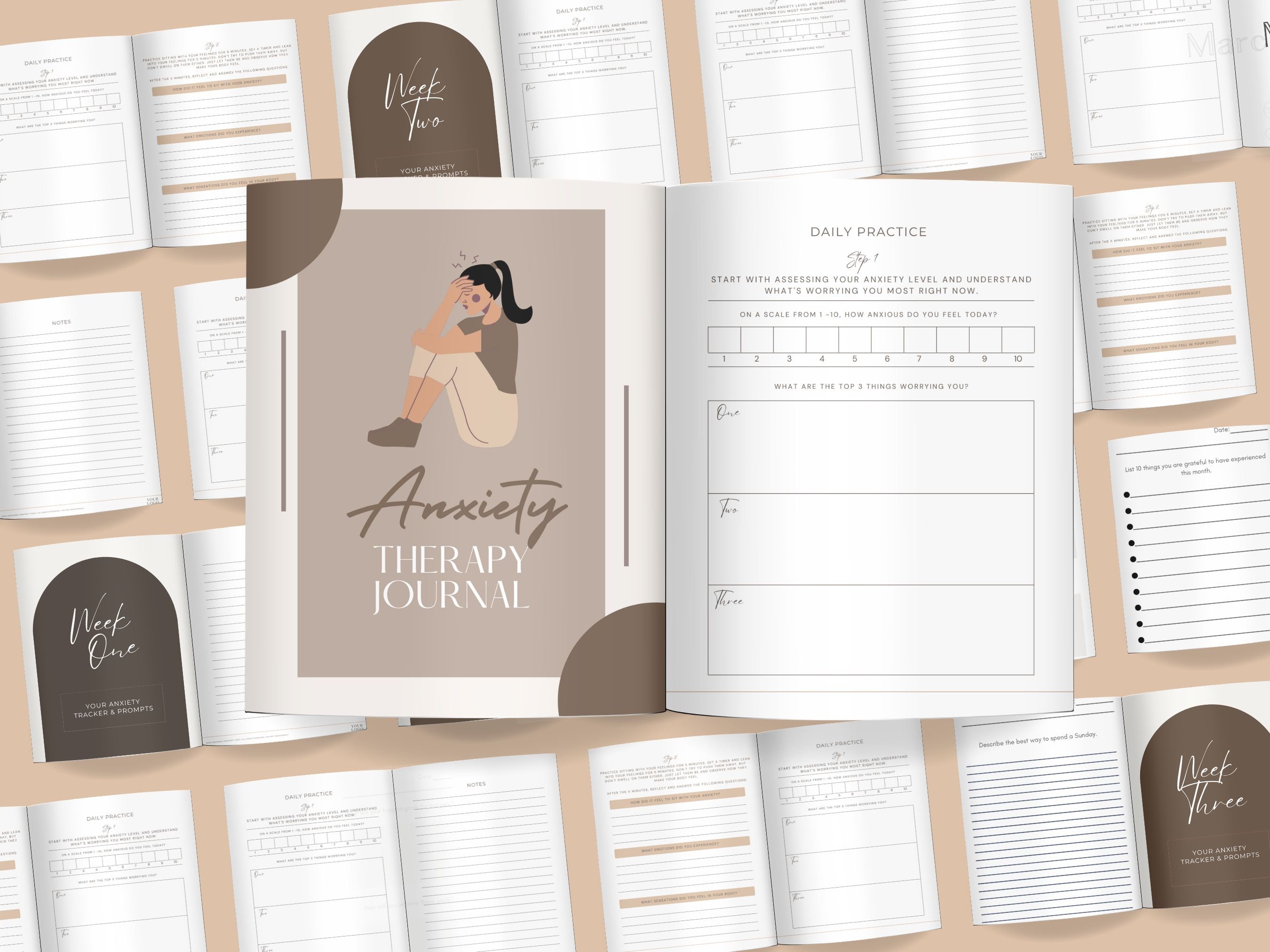 Anxiety Journal, Anxiety Exercises, Printable Journal, Journal for ...