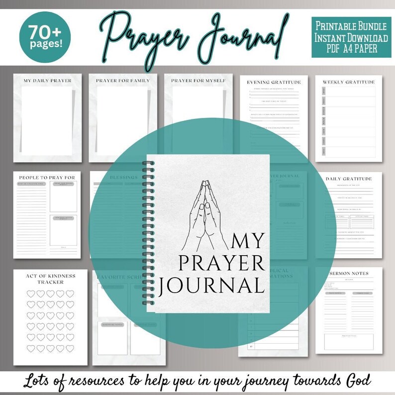Prayer Journal Worship Notes Daily Bible Devotional Planner - Etsy