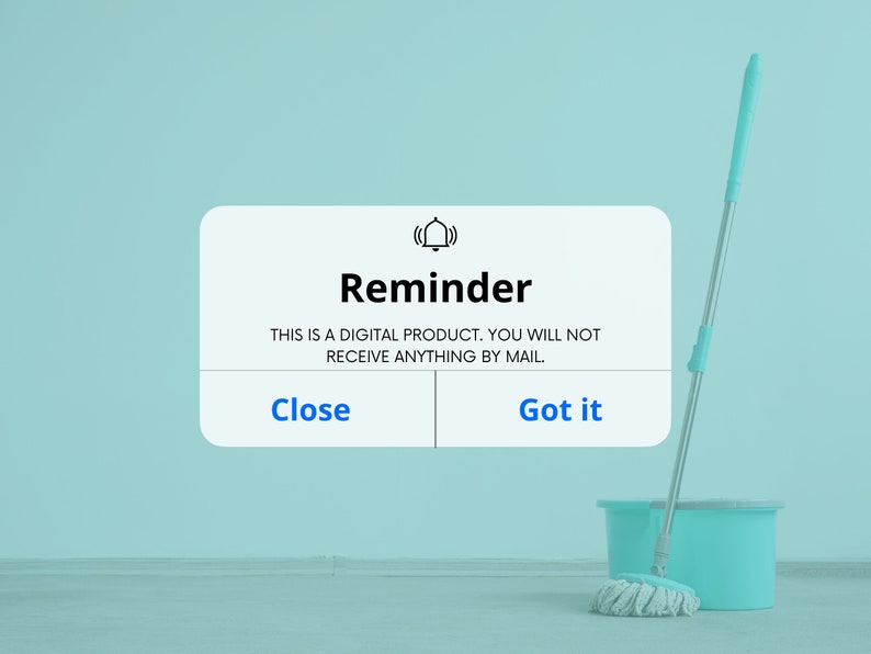 Cleaning Schedule Printable House Cleaning Planner Weekly Cleaning ...