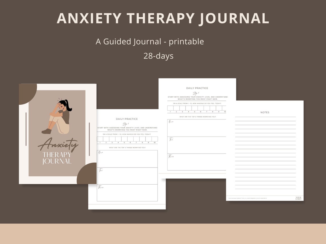 Anxiety Journal, Anxiety Exercises, Printable Journal, Journal for ...
