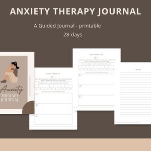 Anxiety Journal, Anxiety Exercises, Printable Journal, Journal for ...
