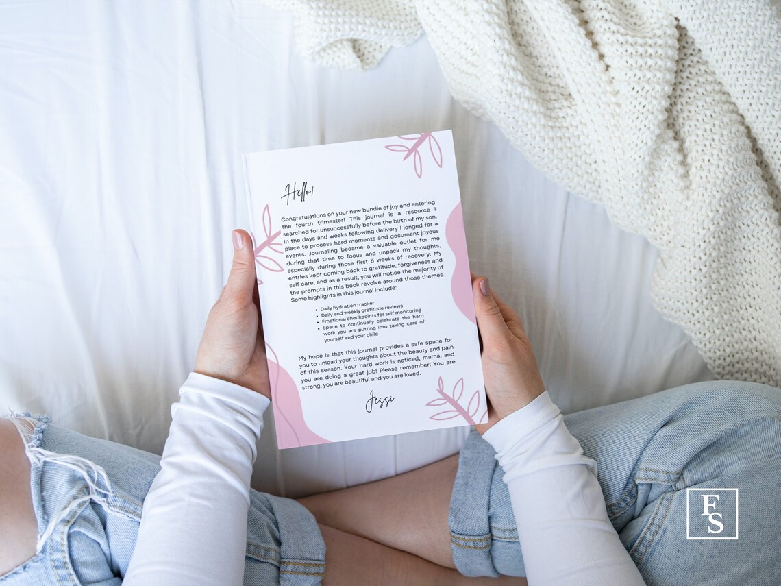 Prayer and Wellness Postpartum Journal | 6 Week | Printable Journal ...