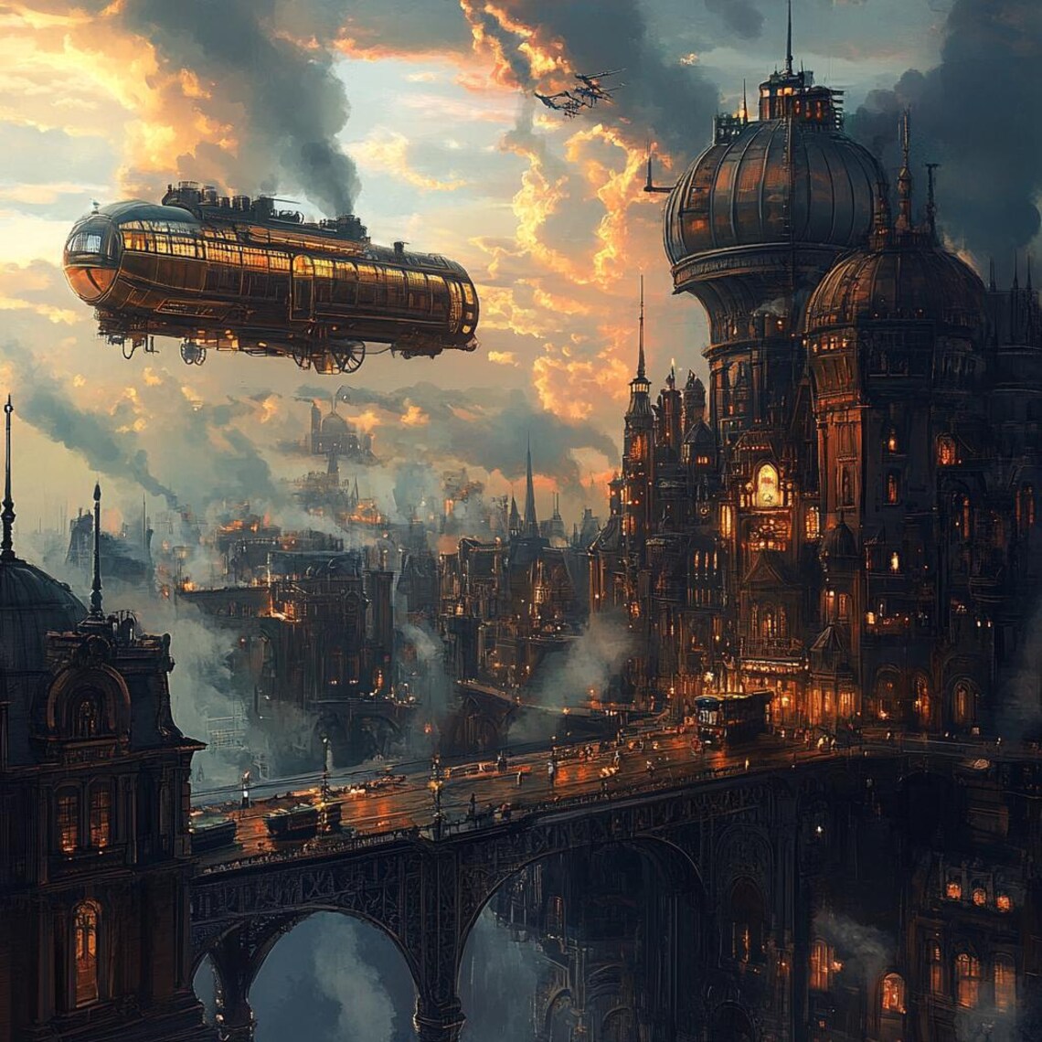 Midjourney Steampunk Worlds 100 Prompts - Etsy