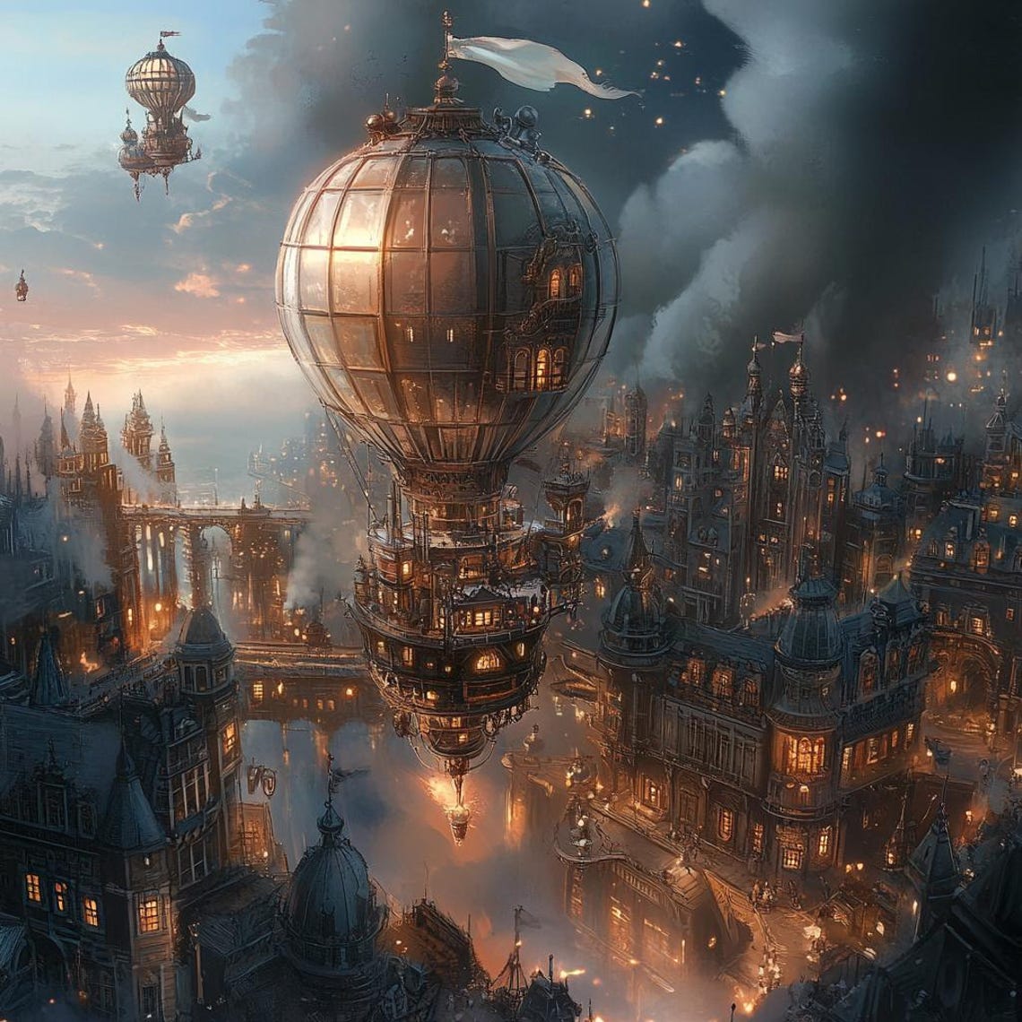 Midjourney Steampunk Worlds 100 Prompts - Etsy