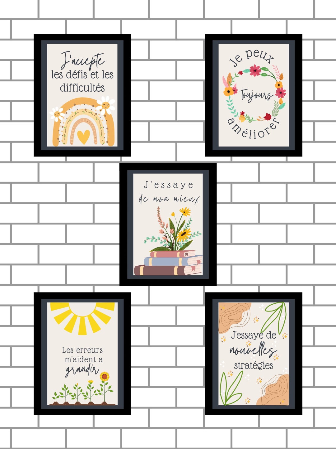 Growth Mindset French Classroom Posters 11 X 17 - Etsy Australia