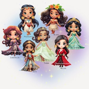 Asian Princesses PNG Digital Download, Filipino Art, Asian Art ...