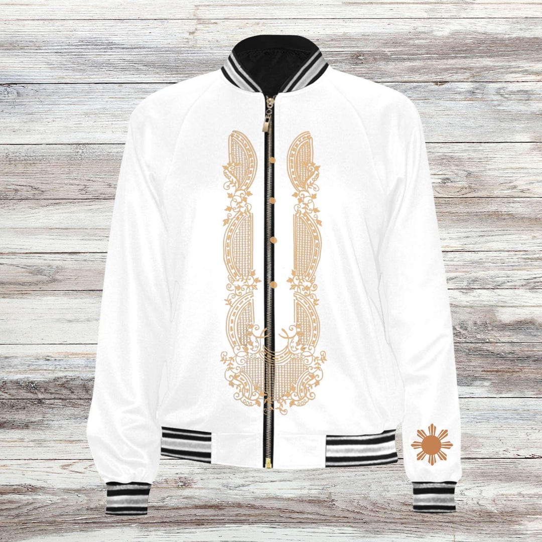 Filipino Barong Tagalog, Filipino Jacket for Women, Filipino Varsity ...
