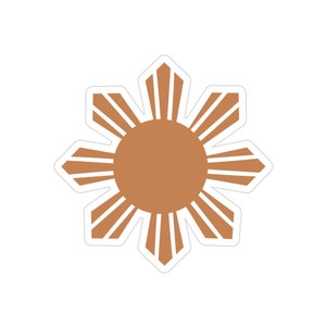 Filipino Flag Star Decal, Waterproof Filipino Vinyl Sticker Car Decal ...
