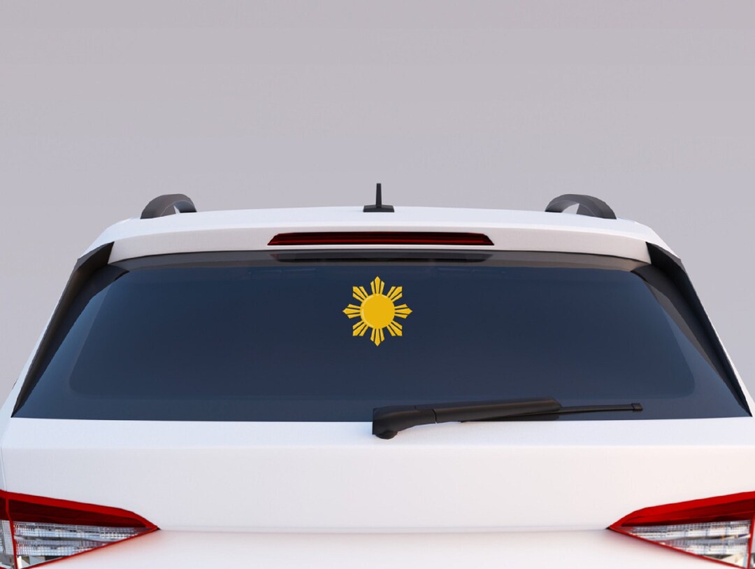 Filipino Car Decal Gift, Filipino Stickers, Filipino Flag Sticker for ...