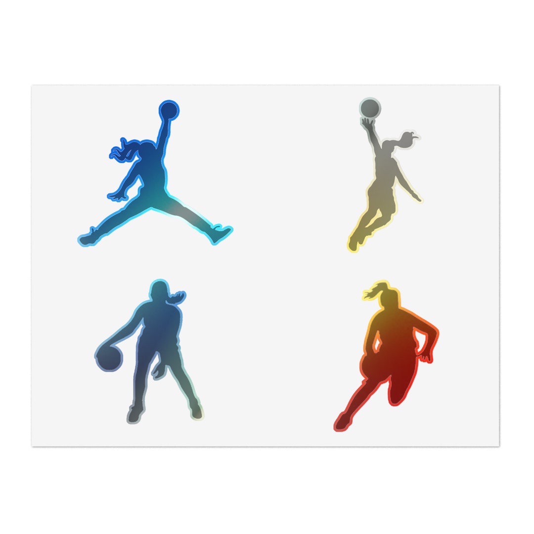 Girls Basketball Sticker Sheet, Basketball Girl Sticker Sheet, Womens ...