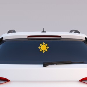 Philippines Sun Star Decal, Filipino Stickers, Filipino Flag Sticker ...