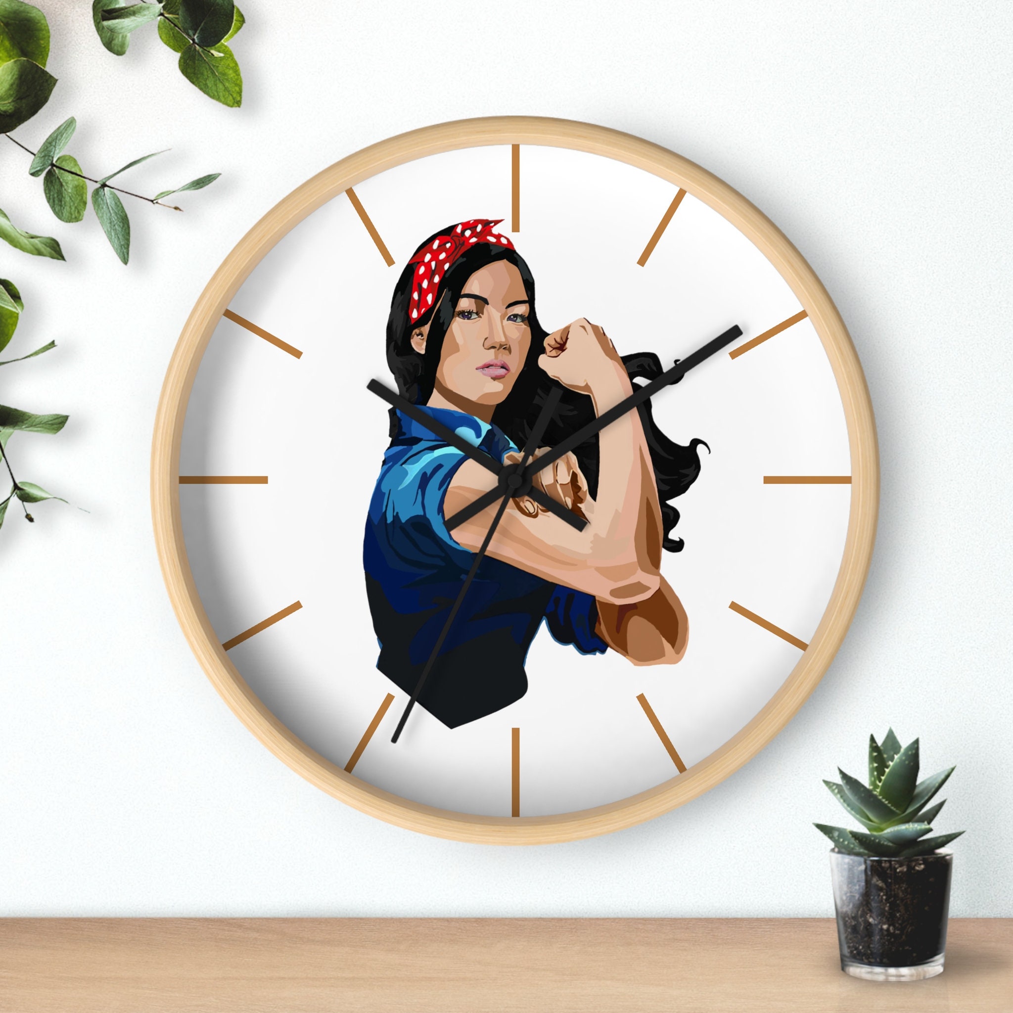 Filipino Art Wall Clock Filipino Wall Decor Asian Rosie the - Etsy
