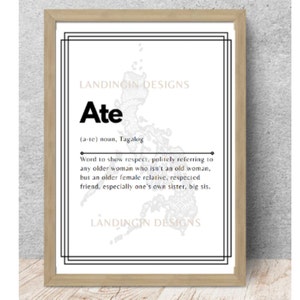 Filipino Art Prints, Philippines Wall Art, Tagalog, Pinoy Pinay, Art ...