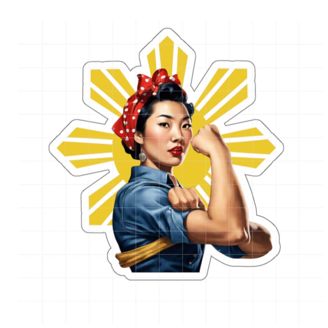 Filipino Stickers for Filipina, Filipino Art Sticker, Filipino Rosie ...