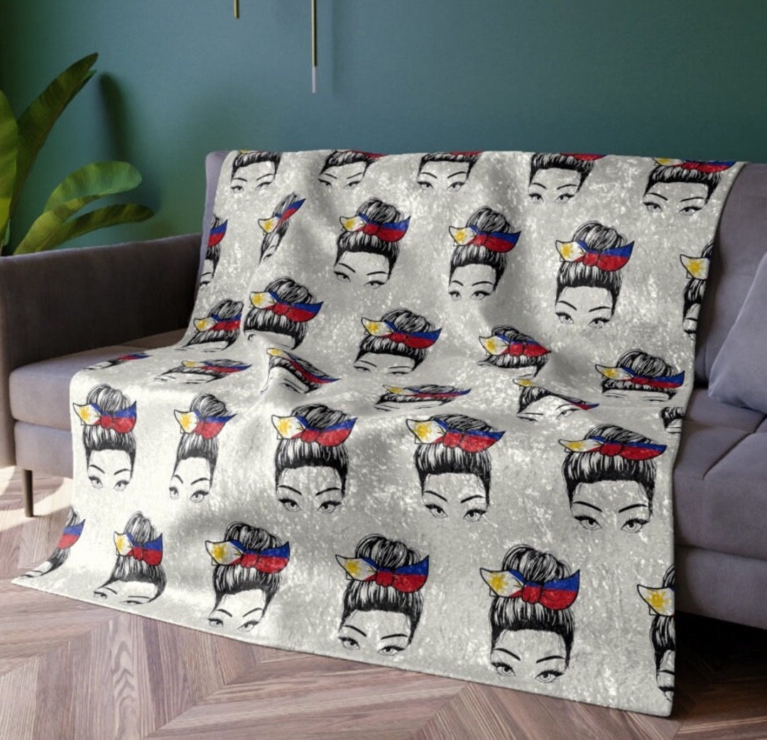 Filipino Gifts Blanket, Philippines Throw, Asian Rosie the Riveter ...