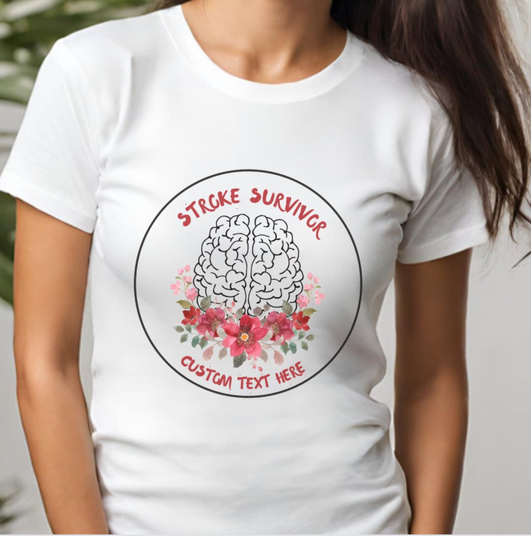 Stroke Shirt for Stroke Survivors, Custom Stroke Awareness Tshirt ...