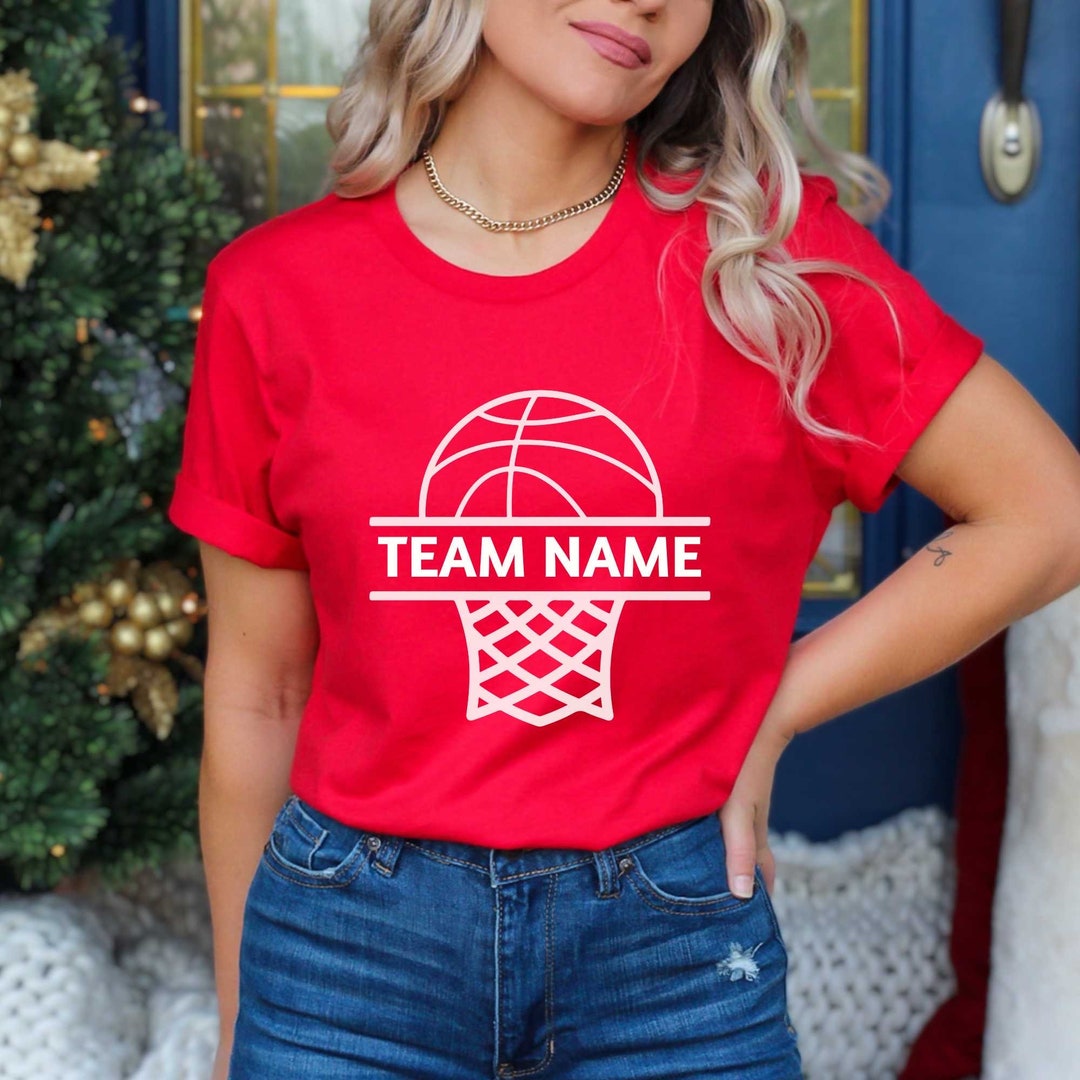 Basketball Shirt Custom Basketball Team Shirt, Love Basketball Mom ...