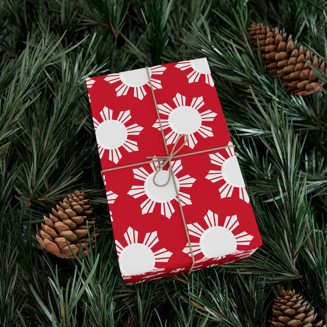 Filipino Christmas Gift Wrap Paper Filipino Gift Wrap Philippine Gift ...