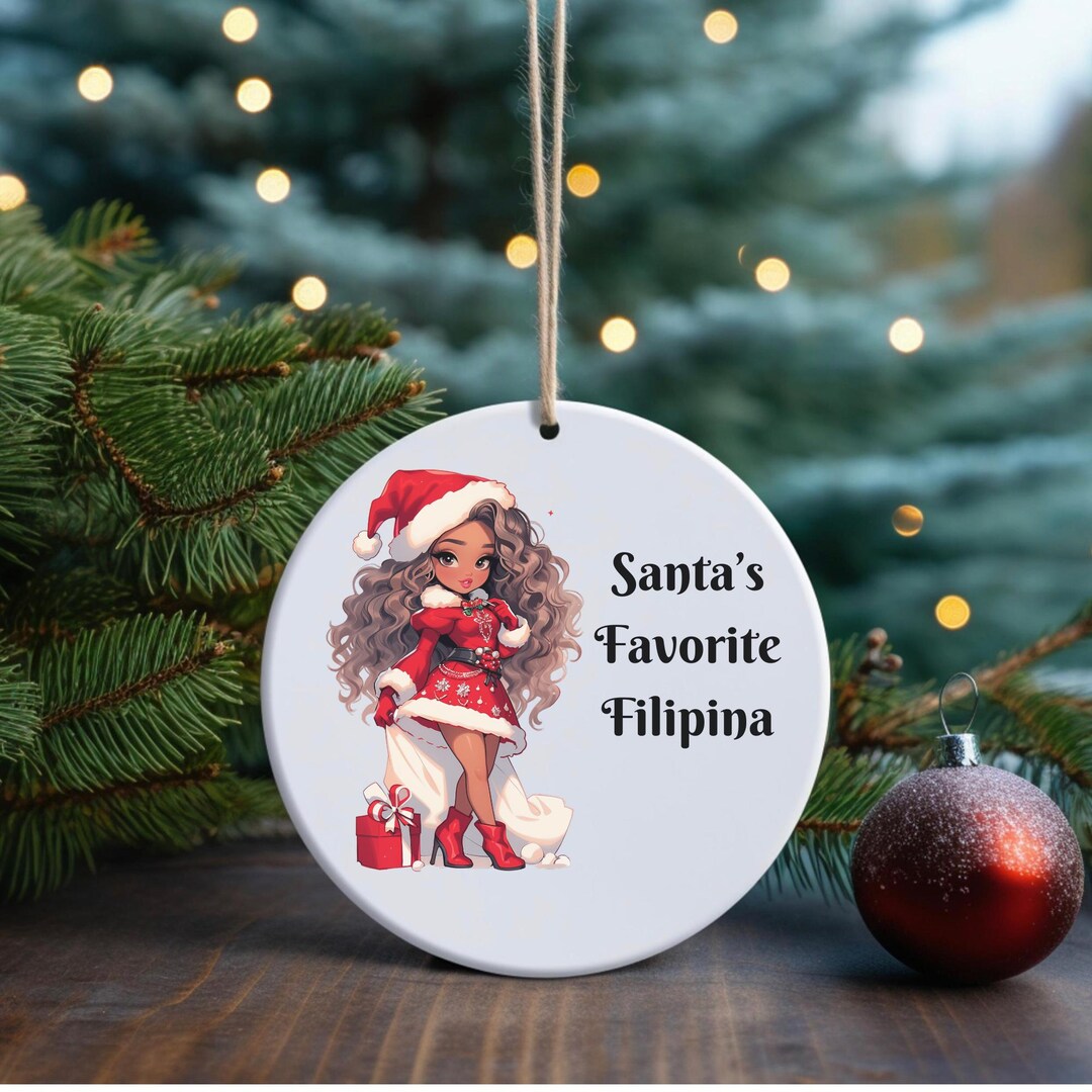 Filipina Gift Filipino Christmas Ornament, Filipino Ornament ...