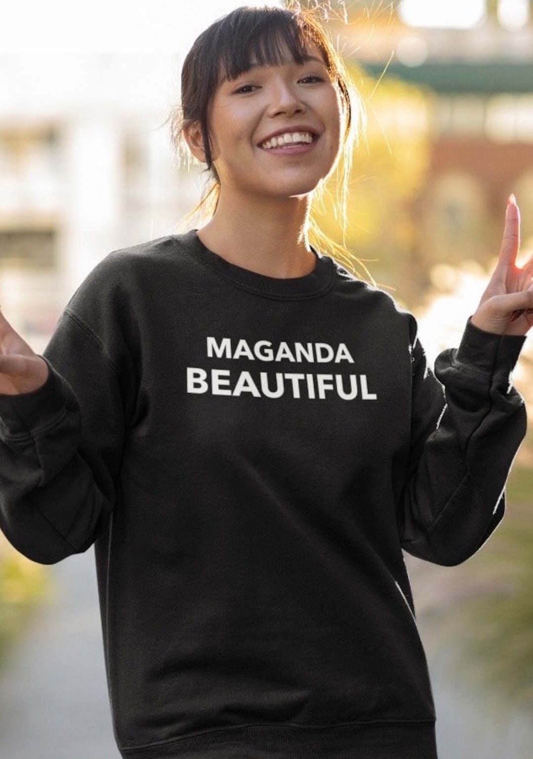 Maganda Sweatshirt for Mom Birthday Gift, Filipino Shirt for Women ...