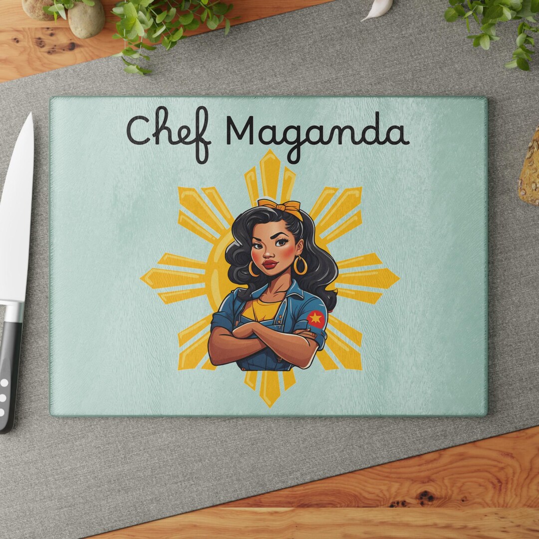 Filipino Cutting Board, Glass Cutting Board, Tagalog Gift, Filipino ...
