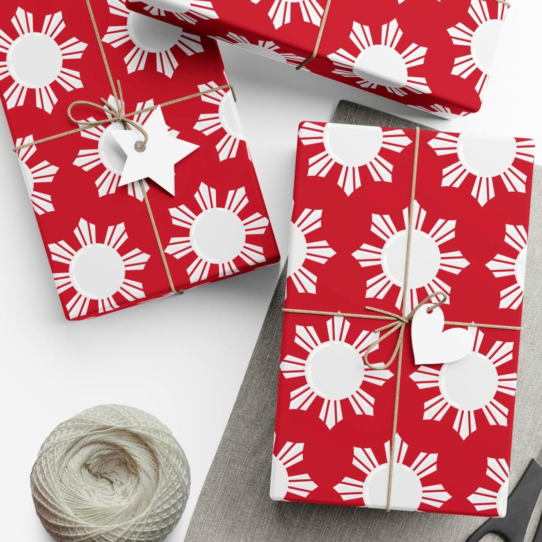 Filipino Christmas Gift Wrap Paper Filipino Gift Wrap Philippine Gift ...
