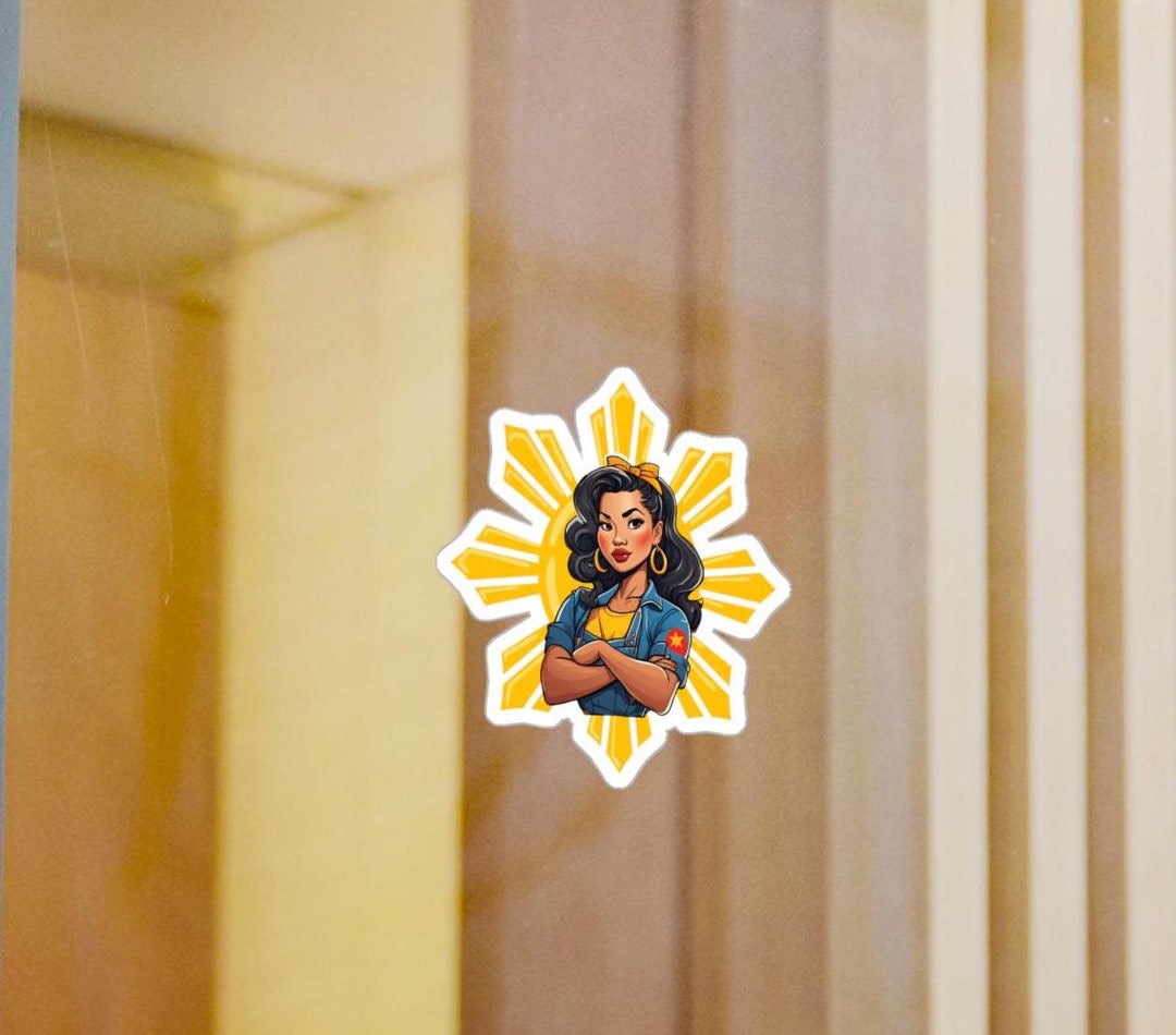 Cute Filipino Sticker, Vinyl Decal Philippines Flag Sticker, Pinoy ...