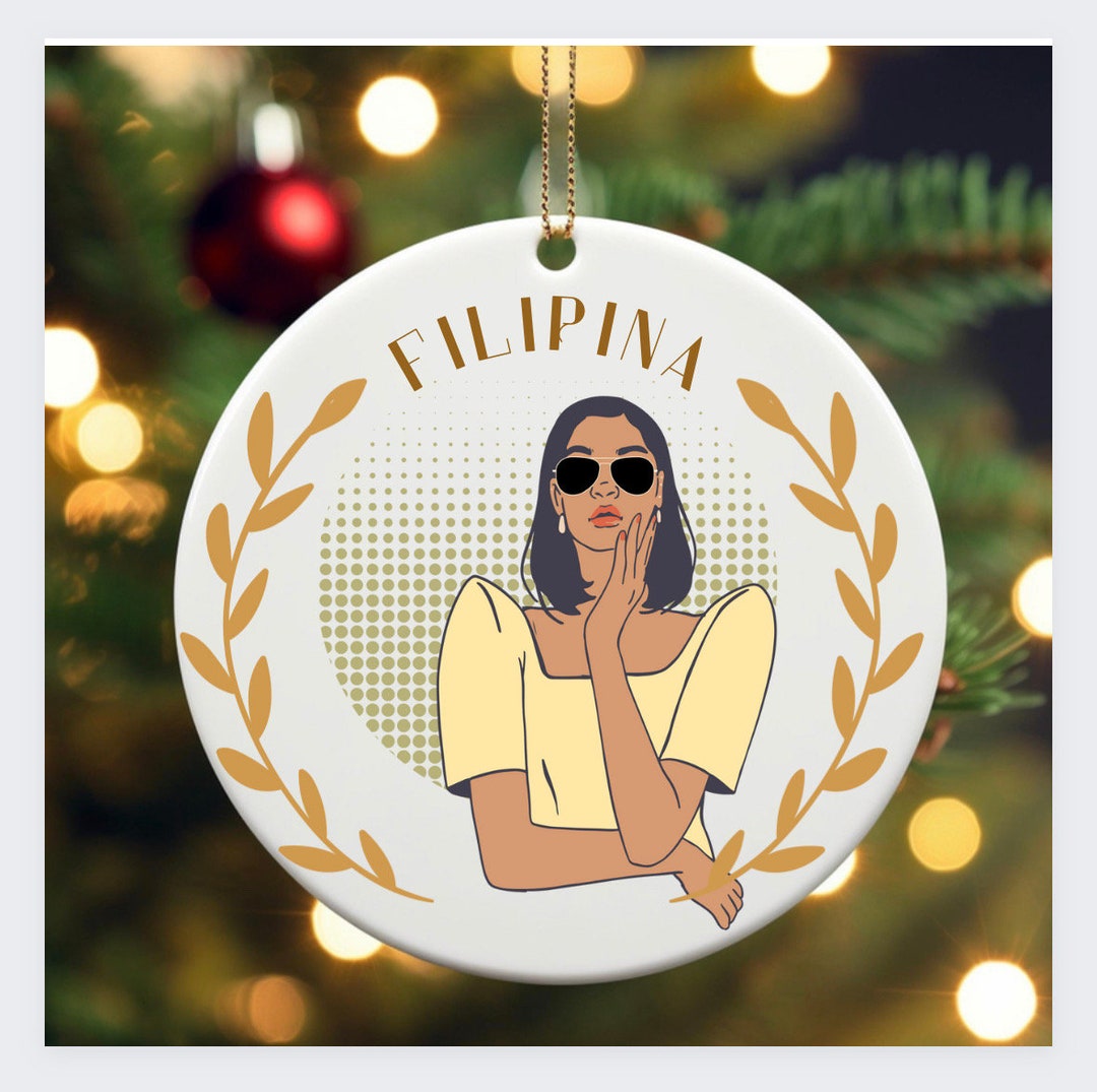 Filipino Ornament, Filipino Art, Pinay, Filipino Gift, Christmas Gift ...