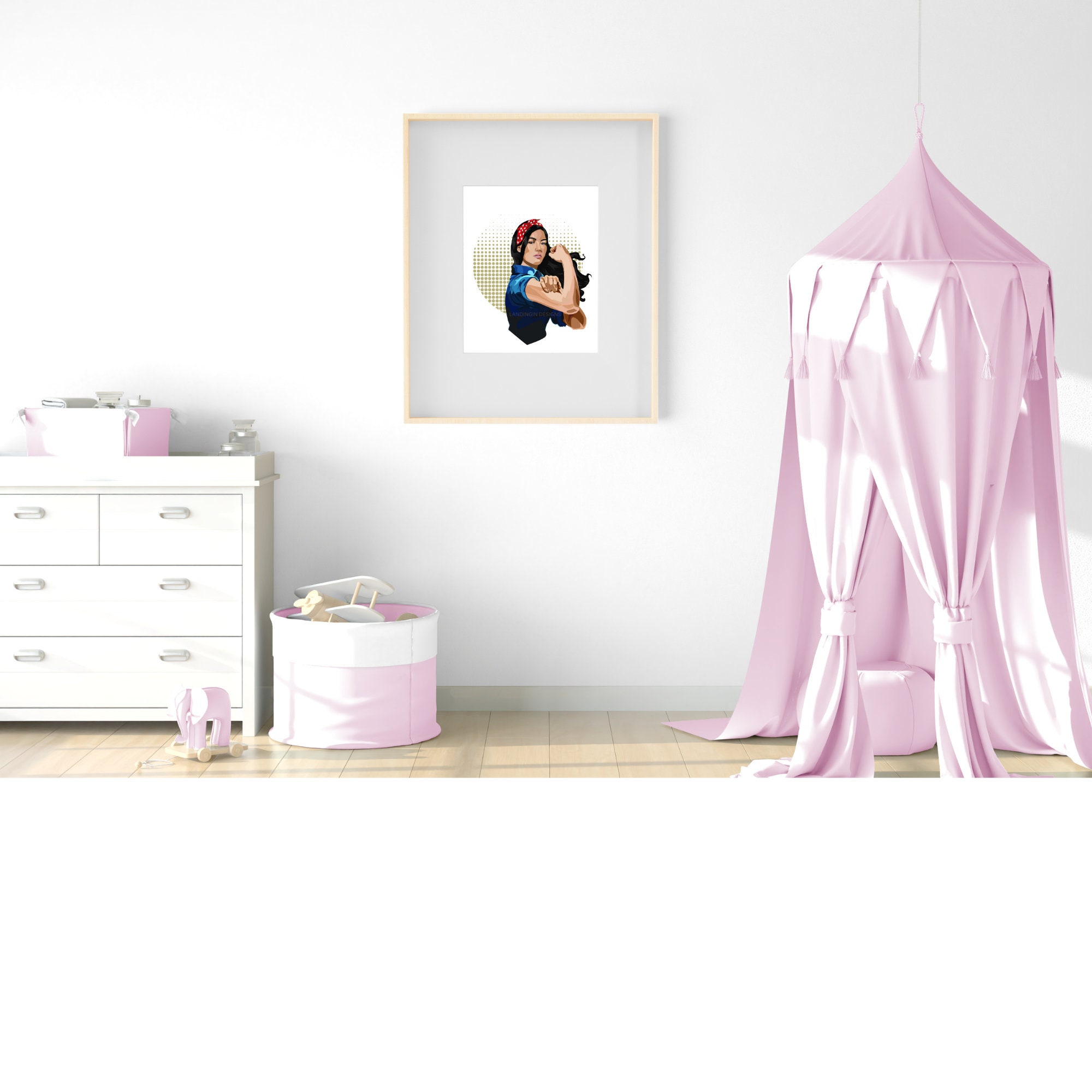 AAPI Heritage Asian Rosie the Riveter Wall Art Asian - Etsy