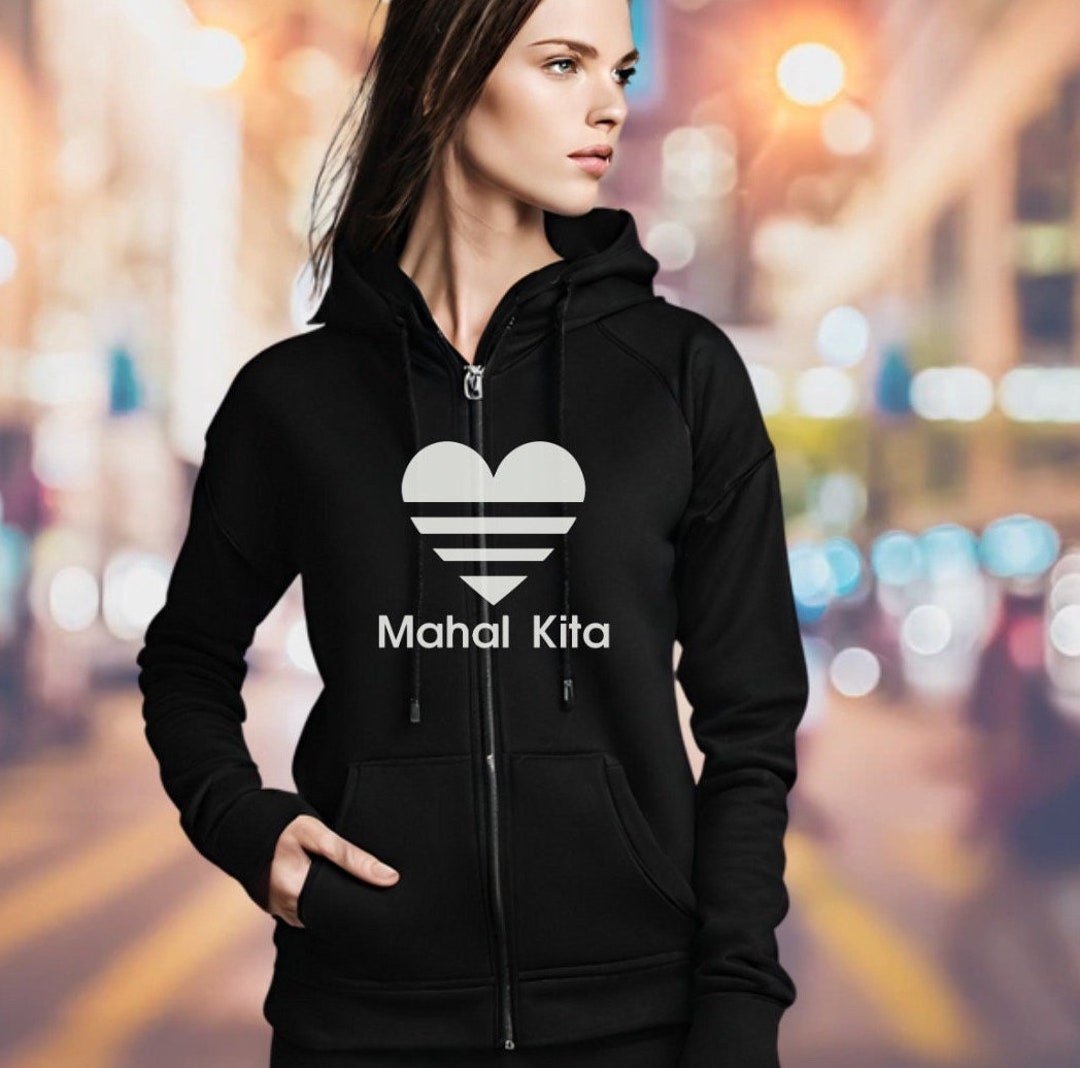 Filipino Zip up Hoodie, Filipino Gifts, Mahal Kita Sweatshirt, Tagalog ...