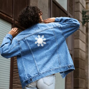 Filipino Denim Jacket Filipino Pride Jacket, Filipino Women’s Jacket ...