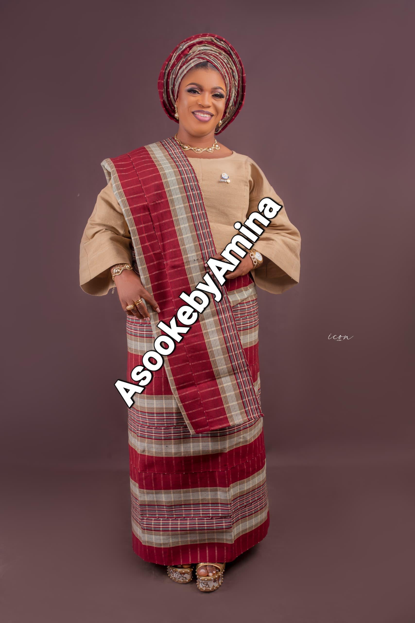 4 Pieces Set Aso Oke for Women, Buba/iro/gele/ipele for Wedding and ...