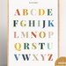 Rainbow Alphabet Print, Educational Wall Art, Homeschool Prints ...