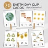 Printable Earth Day Nature Flashcards Montessori Activity Homeschool ...