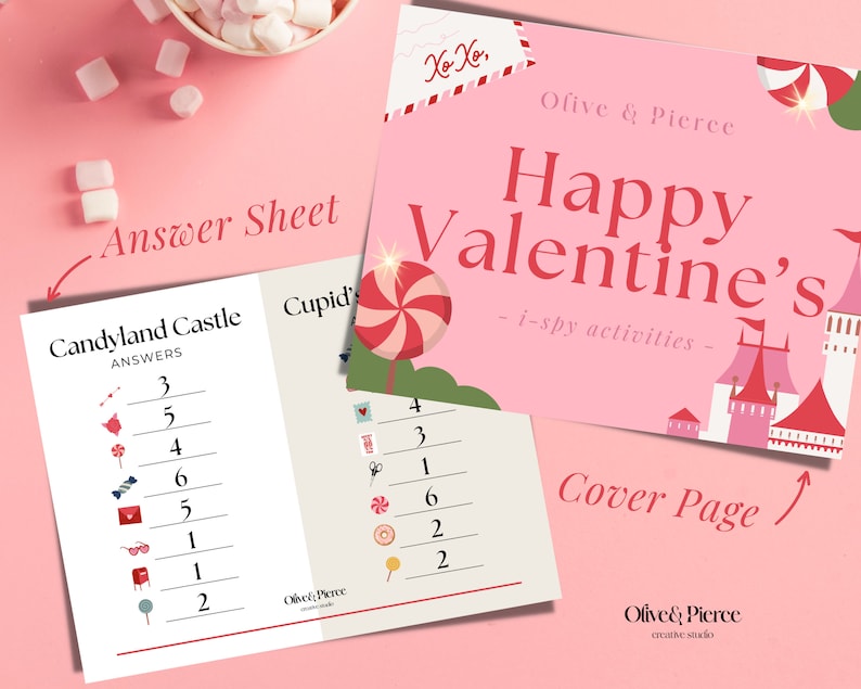 Valentine's Day I Spy Activity Classroom Activity Kids Game Montessori ...