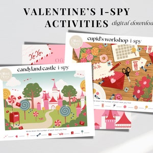Valentine's Day I Spy Activity Classroom Activity Kids Game Montessori ...